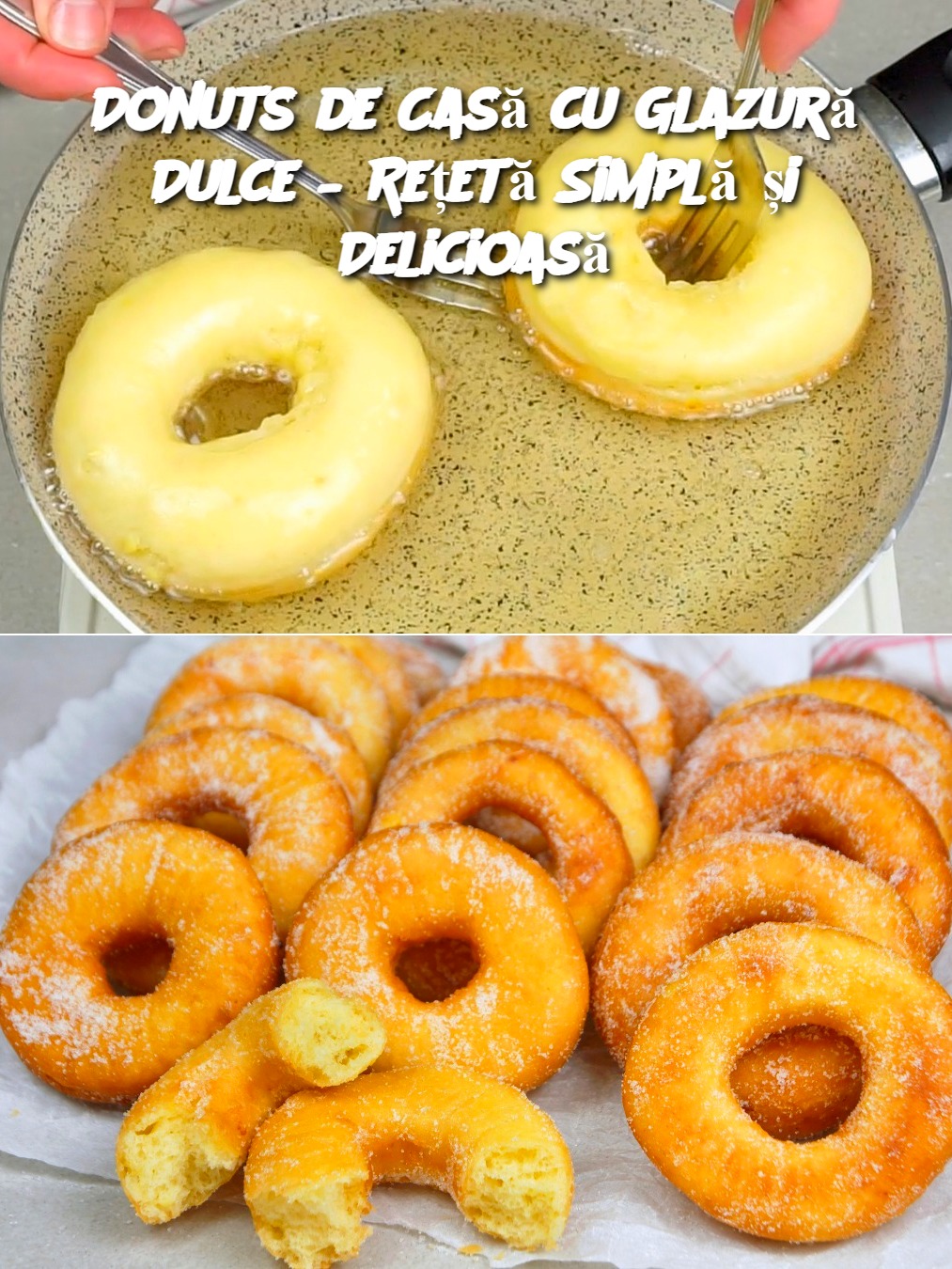 Donuts de Casă cu Glazură Dulce – Rețetă Simplă și Delicioasă – Best ...