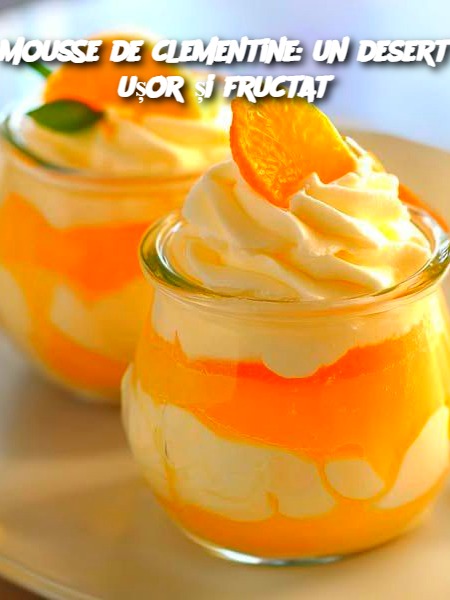 Mousse de clementine: un desert ușor și fructat – Best Recipes